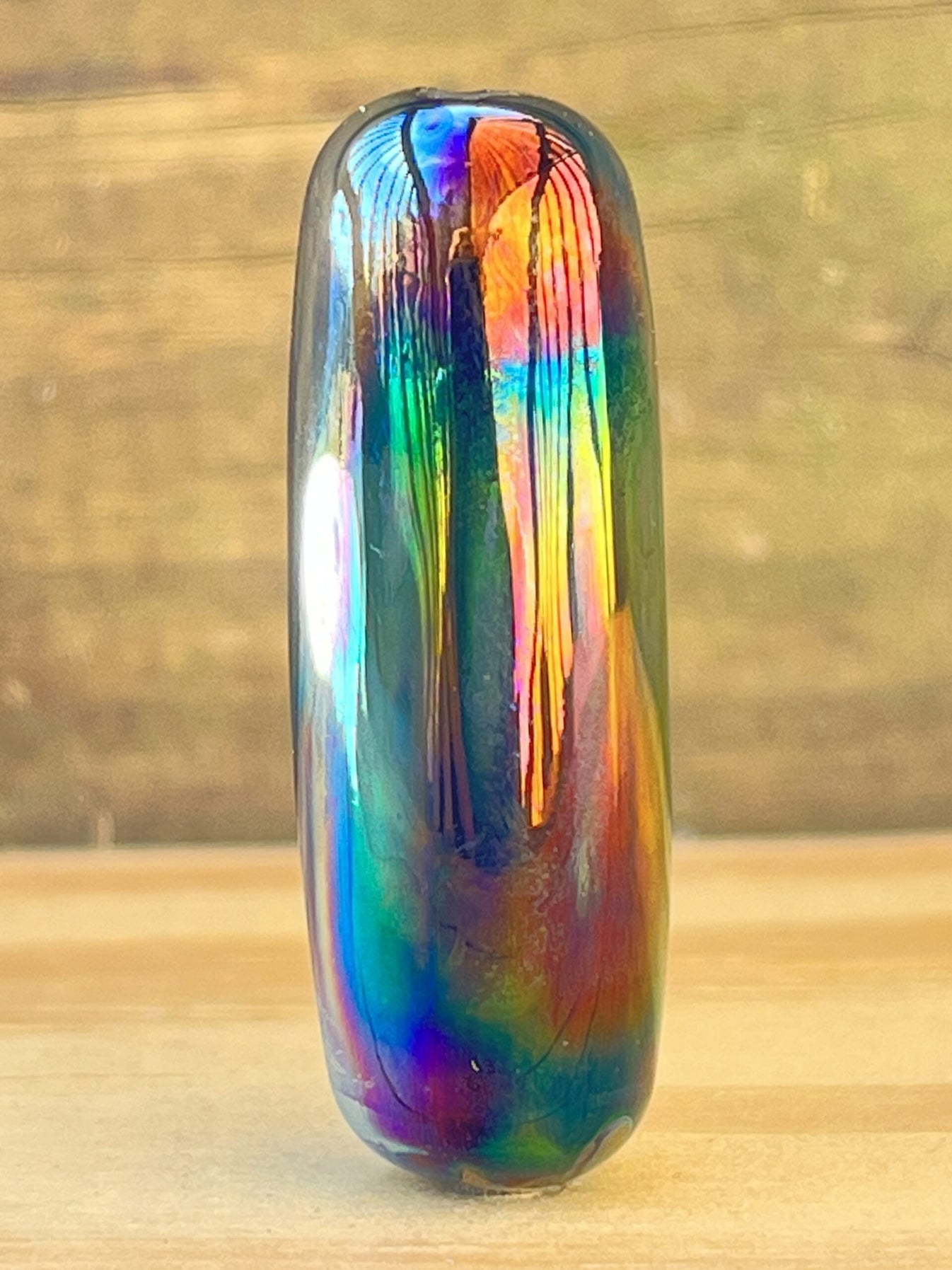 Iris 2 Double Helix Glass Rod – Frantz Art Glass a Perle di Vetro Company