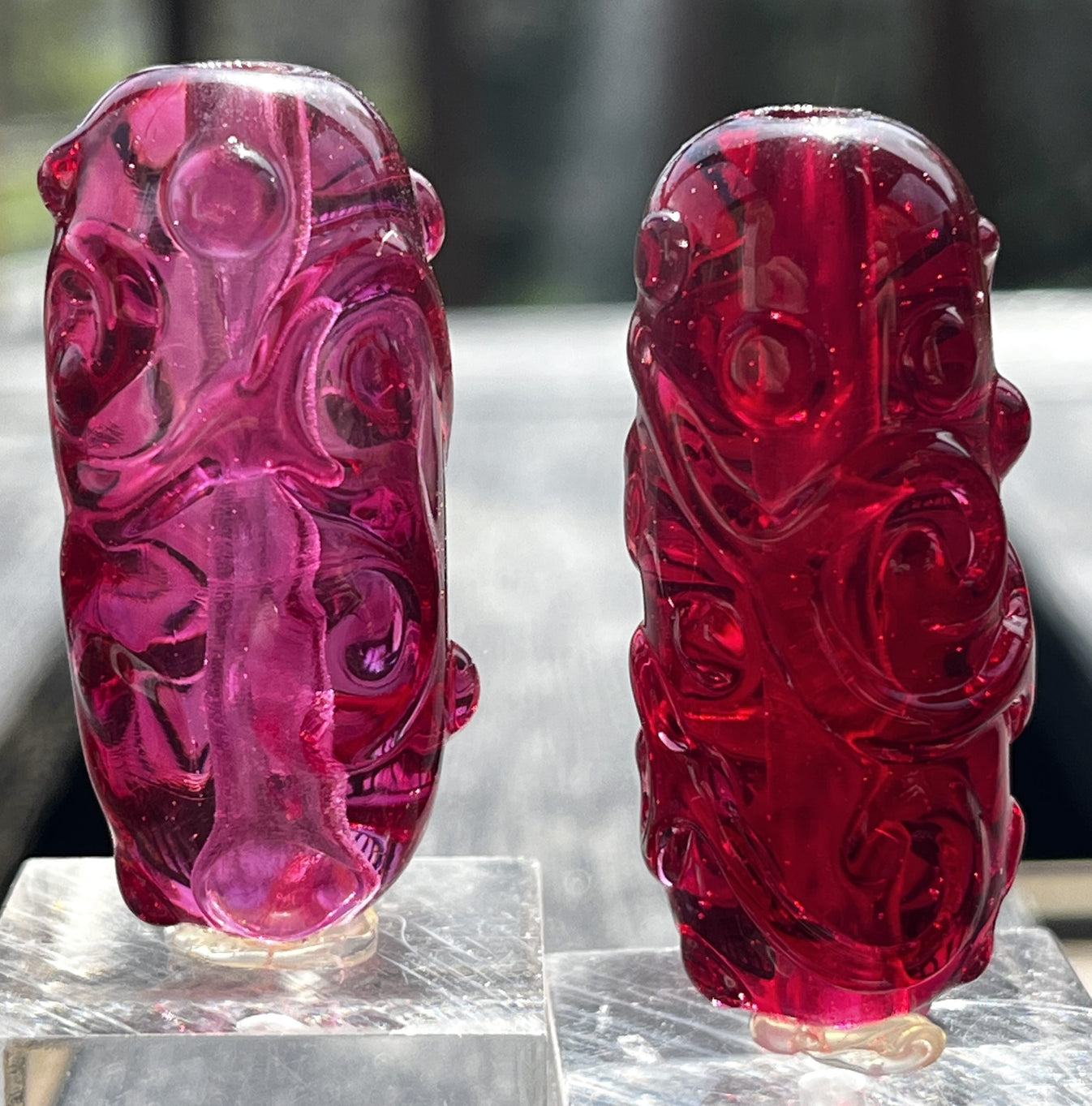 Eros Double Helix Glass Rod – Frantz Art Glass a Perle di Vetro Company